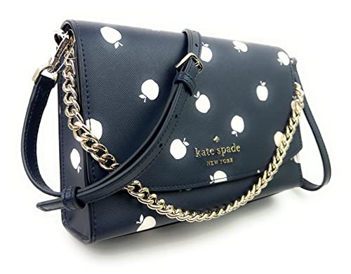 Kate Spade Carson Saffiano Leather Convertible Crossbody Bag (Blazer Blue