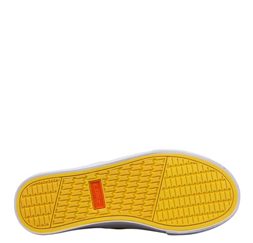 Lugz Women's Clipper Classic Slip-on Fashion Sneaker, Yellow/White, 7, M