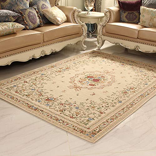 UKELER Royal Collection New Traditional Oriental Rug Home Decor Collection Floral Rugs Carpet for Bedroom (55''x78.7'', Euro Romance)