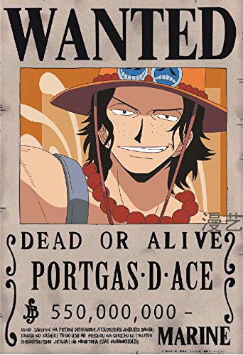 Bamboo's Store OP Wanted Posters, Anime Posters 42 cm × 29 cm, New Edition, Luffy 1.5 Billion, Zoro 320 Million, Set of 16