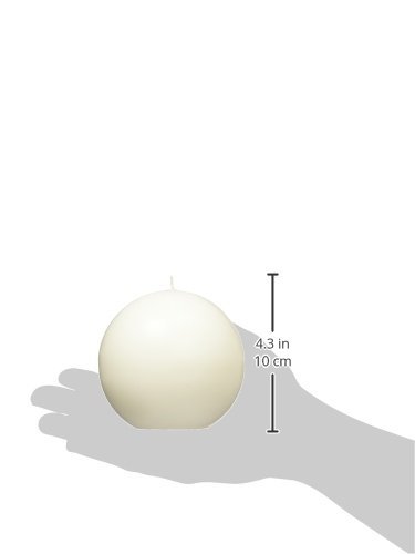 Zest Candle 2-Piece Ball Candles, 4-Inch, White Citronella