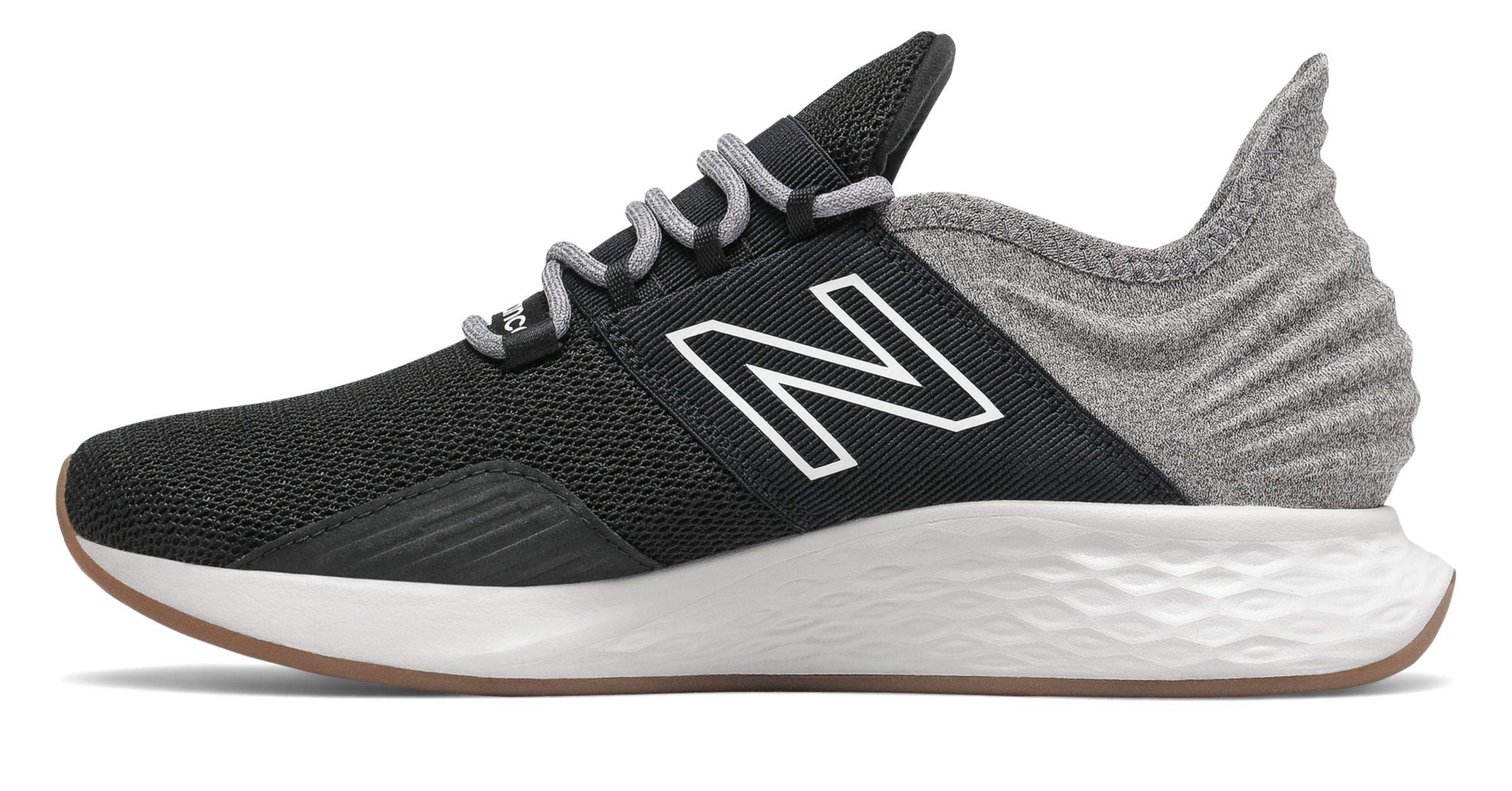 New Balance Women's Fresh Foam Roav V1 Sneaker, Black/Light Aluminum, 6.5 W US