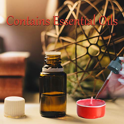 CandleNScent Richly Scented Tealight Candles, 30 Pack Tea Lights - Valentines Day | Red Rose Petals Fragrance - Floral Collection, Made in USA.