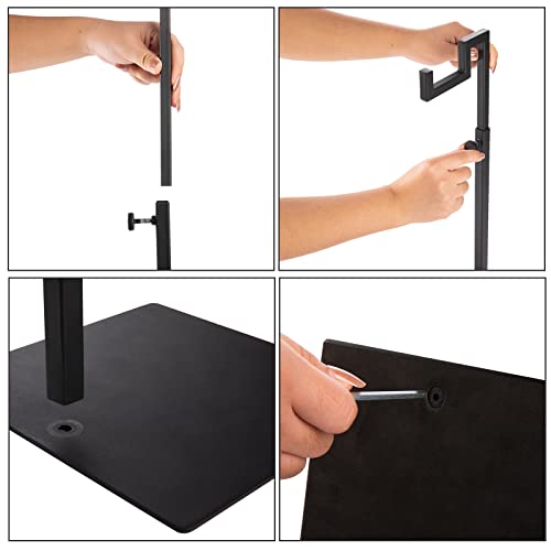 Polmart Countertop Adjustable Handbag Display Stand, Black