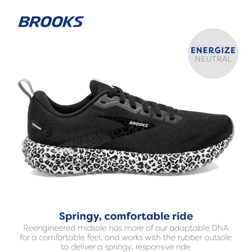 Brooks Women’s Revel 6 Neutral Running Shoe - White/Black/Alloy - 8.5 Medium