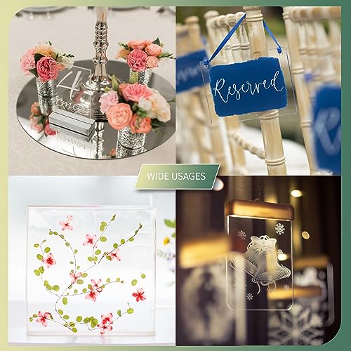 3 Pack Clear Acrylic Sheets Cast Plexiglass 12x16x1/8 Inch-3 mm Clear Plexiglass Plastic Sheet Transparent Acrylic PET Boards Panel Glass Replacement for Craft, Photo Frame, DIY Display Projects, Sign