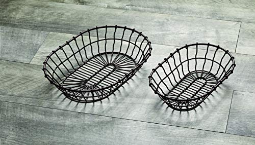 American Metalcraft WBB11 Oval Wire Basket, Bronze, 11-Inches