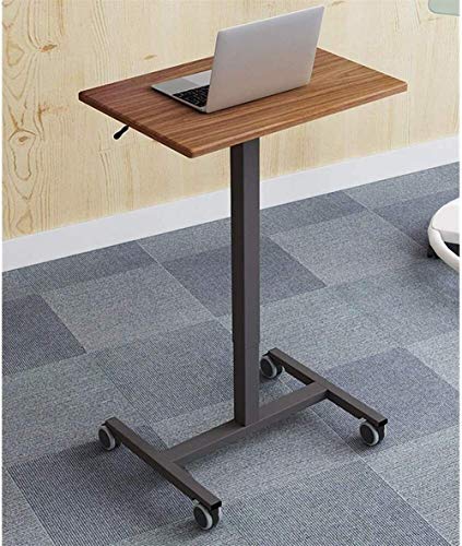 MObyat Lectern Podium Stand,Podium Laptop Computer Mobile Desk Cart Height-Adjustable Portable Presentation Podium Church Lecture Stand Brown Presentation Lectern