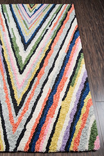 NOVOGRATZ BY MOMENI Bungalow Collection Notch Area Rug, 7'6" x 9'6", Multicolor"