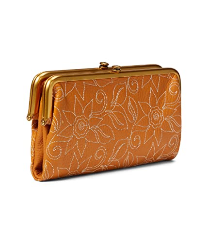 HOBO Lauren Clutch Wallet Sundial White Stitch One Size