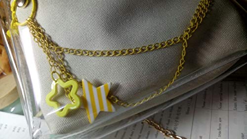 Youndcc Ita Bag Chain Ita Bag Accessories DIY Accessories Ita Bag Decoration Pins, Cosplay,Comic Con WHITE