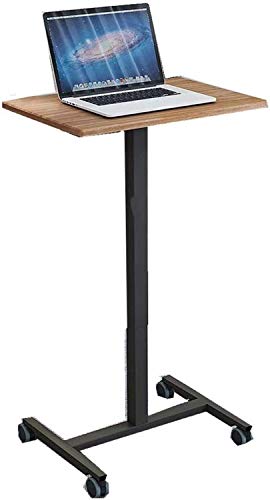 MObyat Lectern Podium Stand,Podium Laptop Computer Mobile Desk Cart Height-Adjustable Portable Presentation Podium Church Lecture Stand Brown Presentation Lectern