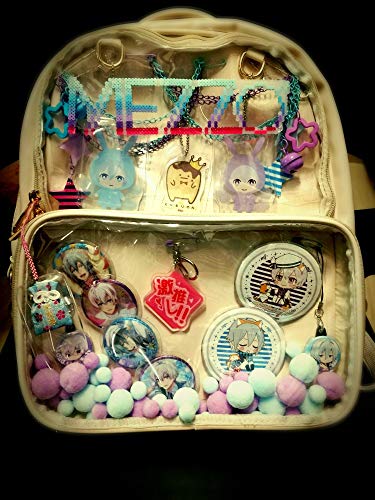 Youndcc Ita Bag Chain Ita Bag Accessories DIY Accessories Ita Bag Decoration Pins, Cosplay,Comic Con WHITE