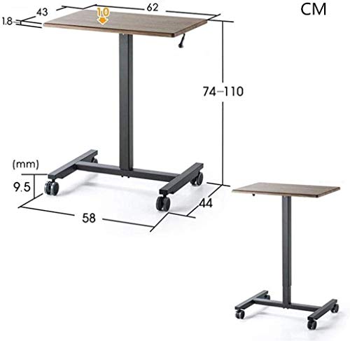 MObyat Lectern Podium Stand,Podium Laptop Computer Mobile Desk Cart Height-Adjustable Portable Presentation Podium Church Lecture Stand Brown Presentation Lectern