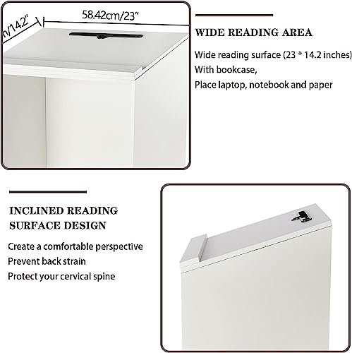 Podium Stand Modern Lecterns Wood Podium Stand Floor Standing Teacher Podiums W/Spacious Shelves Reception Desk Portable Podium Stand Has Many uses