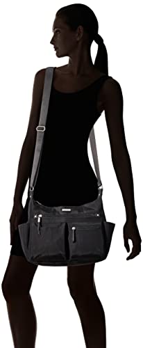 Baggallini womens New Classic"Heritage" With Rfid Phone Wristlet baggallini Anywhere Large Hobo, Black, One Size US
