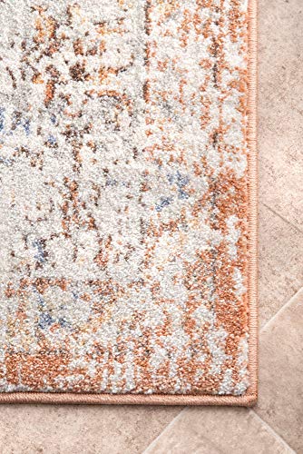 nuLOOM Vintage Kate Medallion Area Rug, 8 ft x 10 ft, Beige