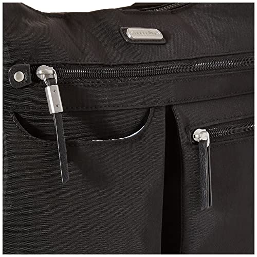 Baggallini womens New Classic"Heritage" With Rfid Phone Wristlet baggallini Anywhere Large Hobo, Black, One Size US