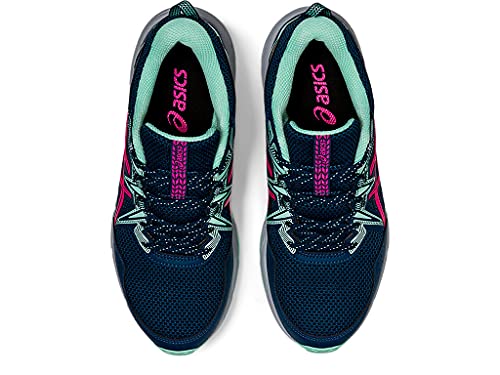 ASICS Women's Gel-Venture 8 Running Shoes, 8.5, MAKO Blue/Pink GLO
