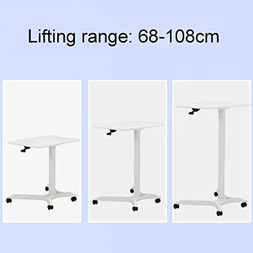 Lectern Podium Stand,Standing Desk Laptop Stand Cart Mobile Height-Adjustable Sit to Stand Office Desk Podium Standing Table, Panel 71.5x50cm/B/Height 68/108cm