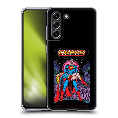 Head Case Designs Officially Licensed Superman DC Comics Supergirl Crisis on Infinite Earths Famous Comic Book Covers Soft Gel Case Compatible with Samsung Galaxy S21 FE 5G
