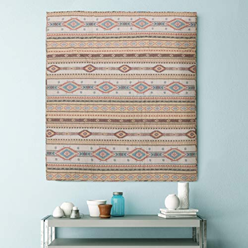 Barefoot Bungalow Phoenix Throw Blanket, 50x60-inch, Tan