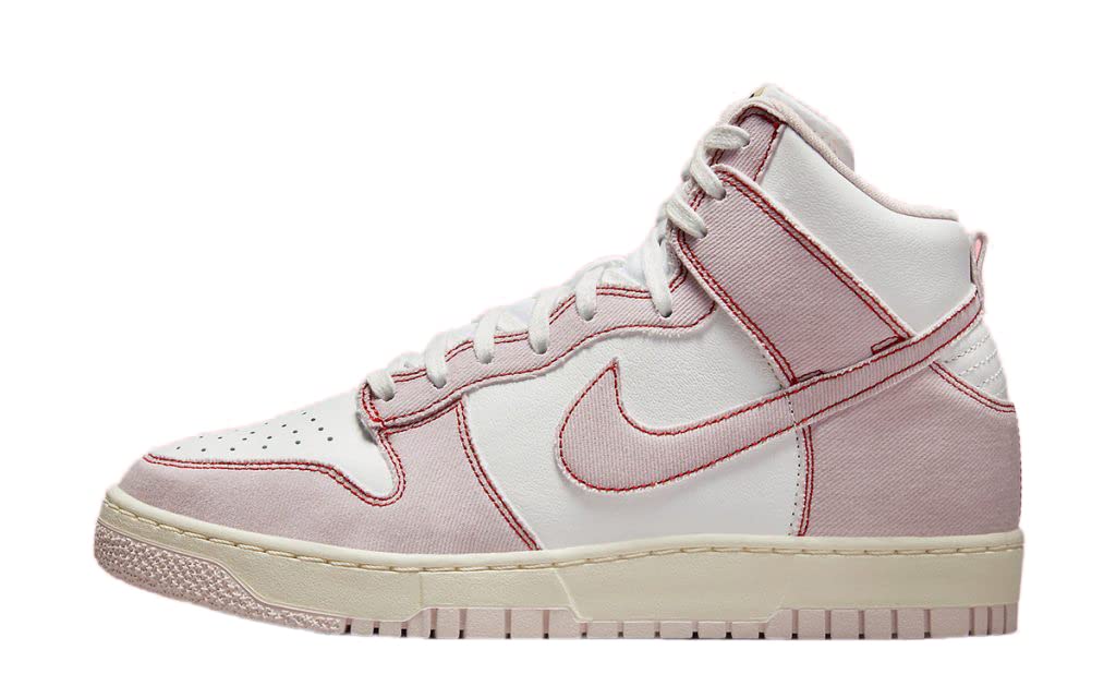 Nike mens Dunk High 85 Shoes, Light Pink/White/Red, 9.5