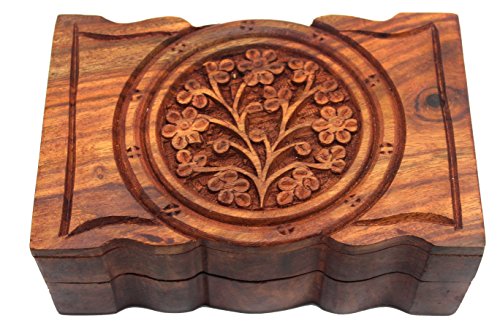 Govinda Rosewood Box Tree of Life 4 x 6 Inch