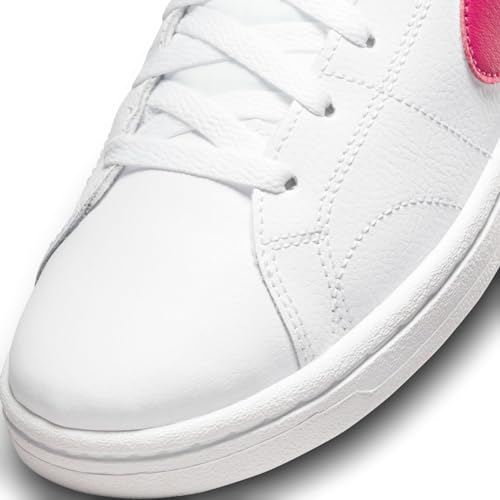 Nike Women's Low Sneakers, White White Rush Pink White Onyx, 8.5 US