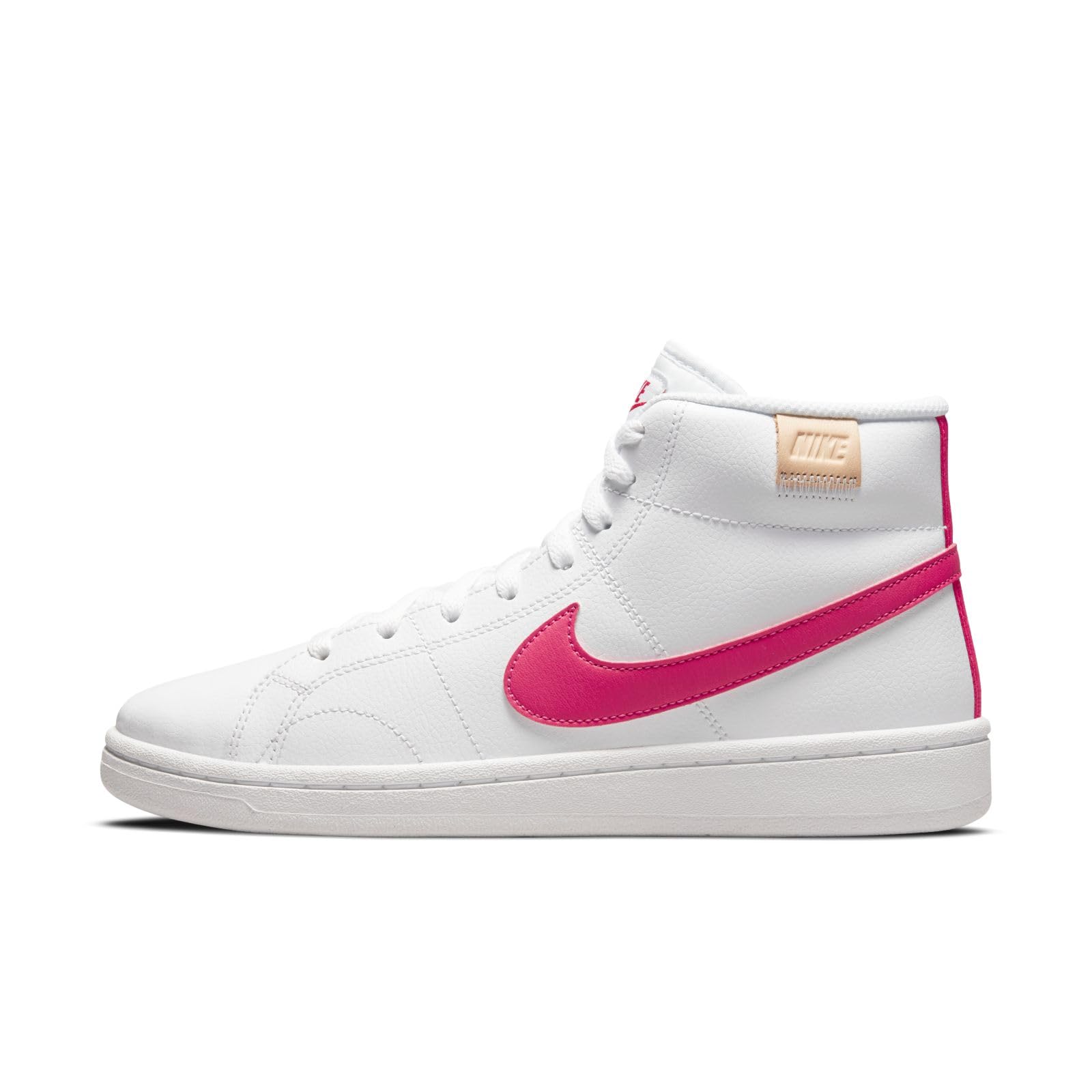 Nike Women's Low Sneakers, White White Rush Pink White Onyx, 8.5 US