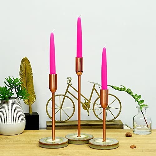 Zest Candle 12-Piece Hot Pink 6" Taper Candles, Count