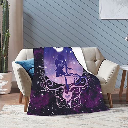 Somny Air Conditioner Blanket Cartoon Blanket Flannel Fleece Blanket Ultra Soft Lightweight Throw Blanket for Bed Couch Living Room 50''X40''