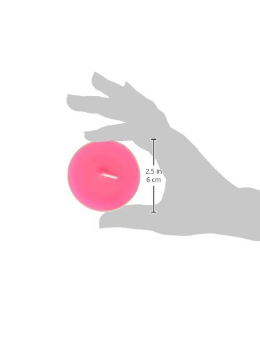 Zest Candle 12-Piece Tealight Candles, Mega Oversized Hot Pink s