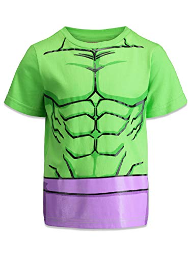 Marvel Captain America Black Panther Iron Man Hulk Toddler Boys Short Sleeve T-Shirt 4T