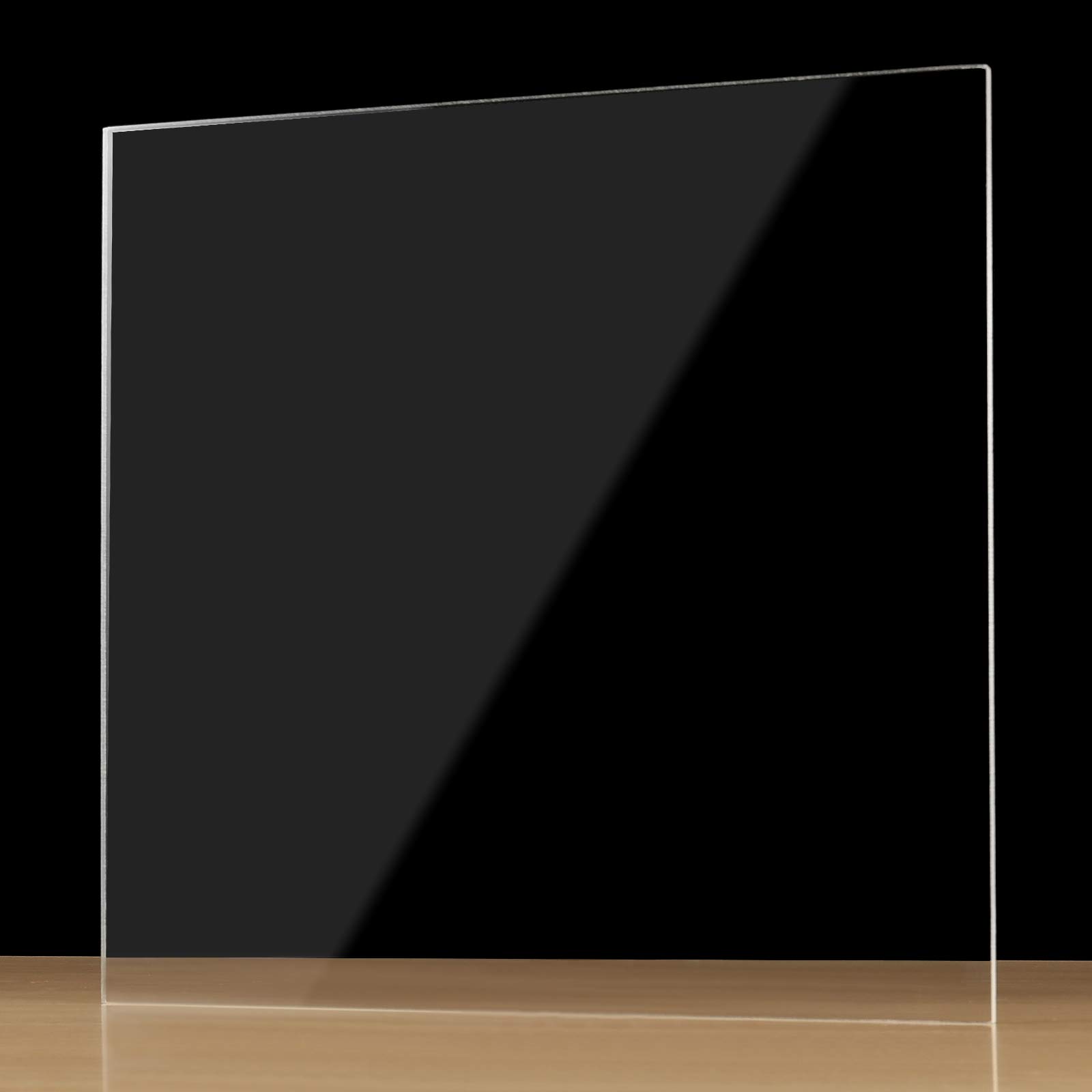 ZEONHAK 5 PCS 12 x 12 x 1/4 Inches Clear Acrylic Sheet, Transparent Plastic Plexiglass Board with Protective Film for Signs, Crafts, DIY Display Projects and More