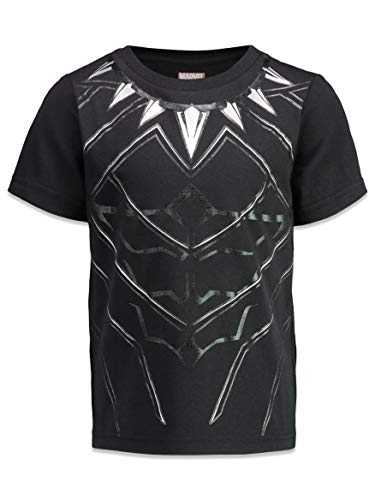 Marvel Captain America Black Panther Iron Man Hulk Toddler Boys Short Sleeve T-Shirt 4T