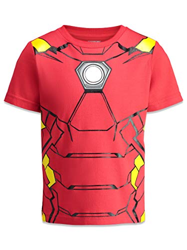 Marvel Captain America Black Panther Iron Man Hulk Toddler Boys Short Sleeve T-Shirt 4T