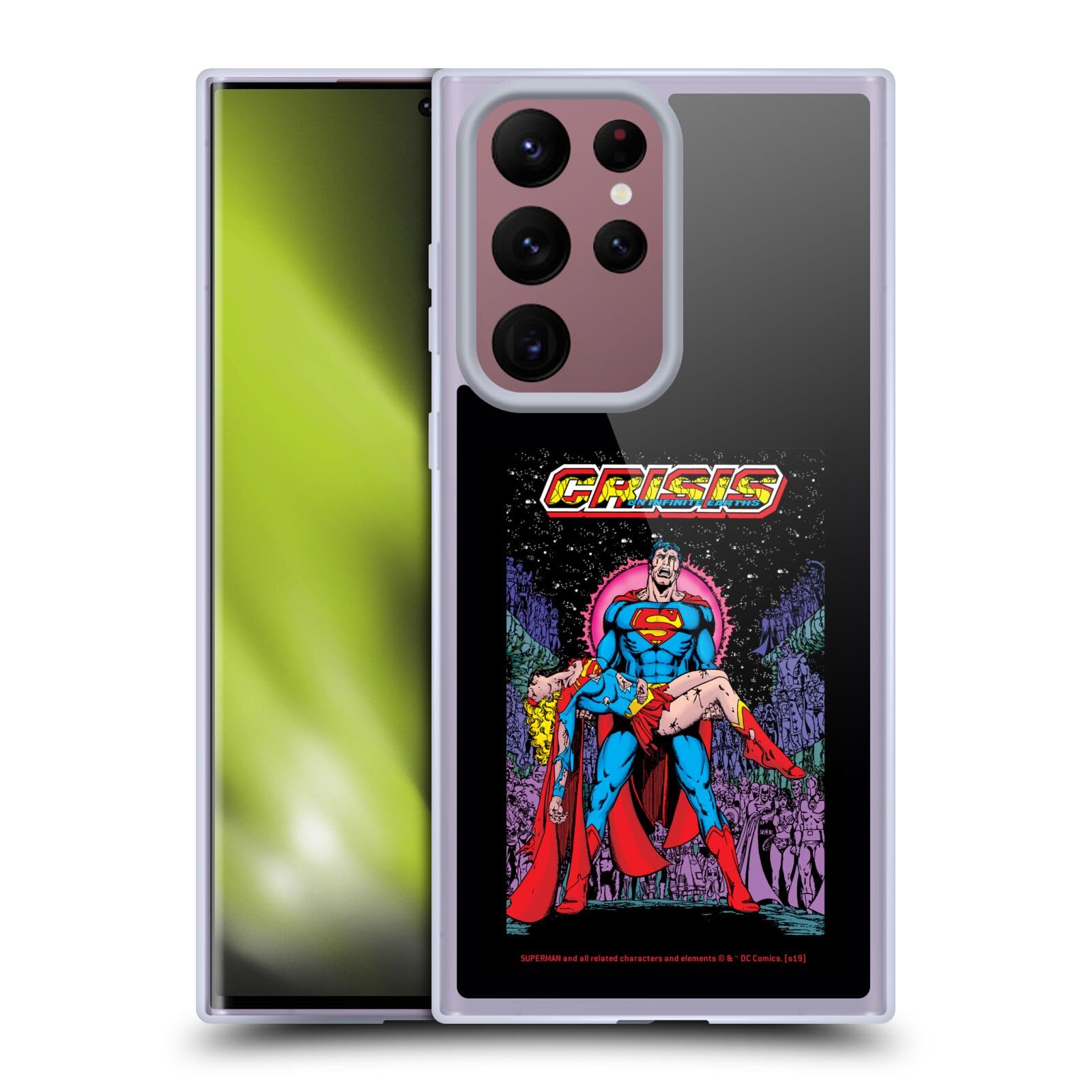 Head Case Designs Officially Licensed Superman DC Comics Supergirl Crisis on Infinite Earths Famous Comic Book Covers Soft Gel Case Compatible with Samsung Galaxy S22 Ultra 5G