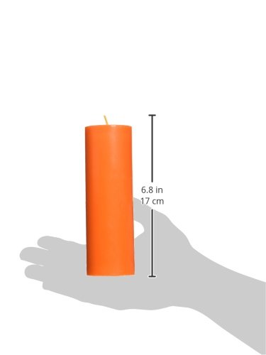 Zest Candle Pillar Candle, 2 by 6-Inch, Orange