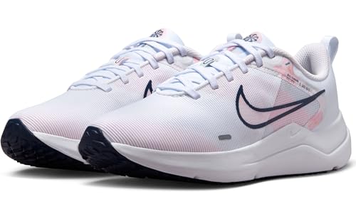 Nike Women's Sneaker Shoes, White/Midnight Navy-Pearl Pink-Football Grey-Coral Chalk, 40 EU