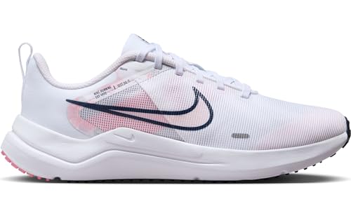 Nike Women's Sneaker Shoes, White/Midnight Navy-Pearl Pink-Football Grey-Coral Chalk, 40 EU