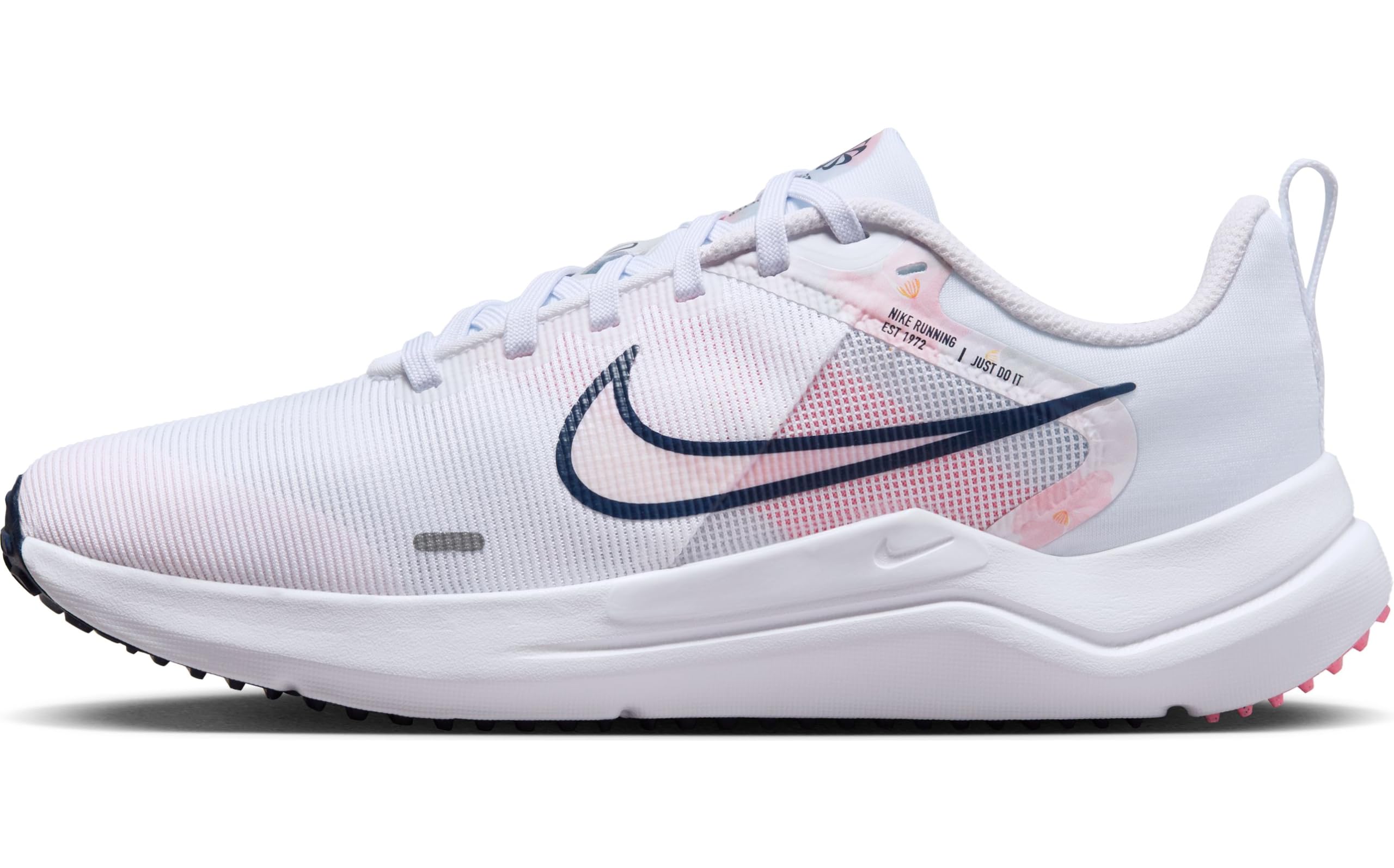 Nike Women's Sneaker Shoes, White/Midnight Navy-Pearl Pink-Football Grey-Coral Chalk, 40 EU