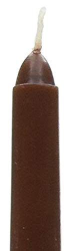 Zest Candle 12-Piece Taper Candles, 12-Inch, Brown