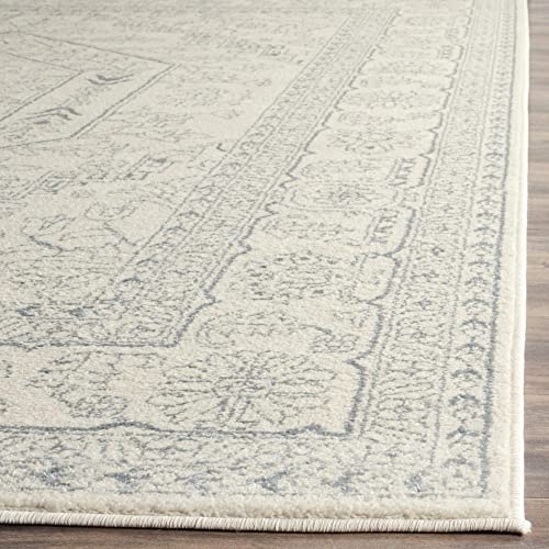 SAFAVIEH Adirondack Collection 8' x 10' Ivory / Silver ADR108B Oriental Medallion Non-Shedding Living Room Bedroom Dining Home Office Area Rug