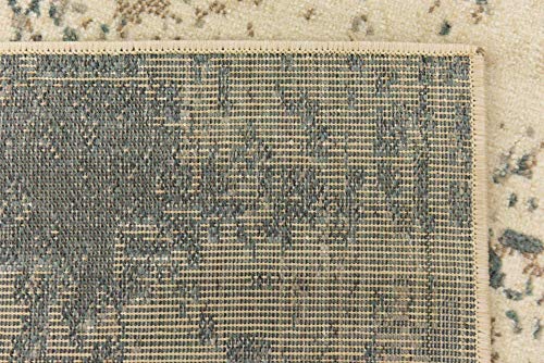 Unique Loom Tuareg Collection Vintage Distressed Traditional Area Rug, 8 x 10 ft, Beige/Green