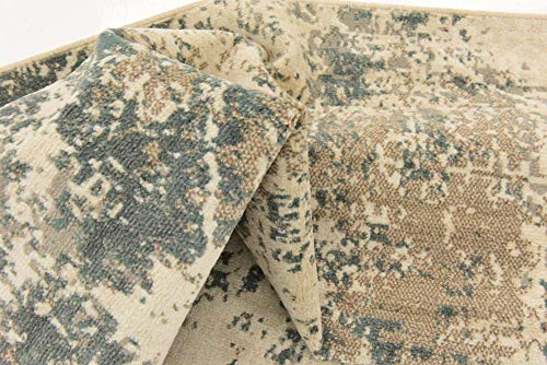 Unique Loom Tuareg Collection Vintage Distressed Traditional Area Rug, 8 x 10 ft, Beige/Green