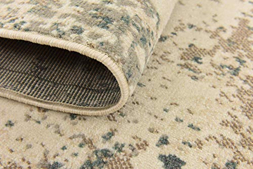 Unique Loom Tuareg Collection Vintage Distressed Traditional Area Rug, 8 x 10 ft, Beige/Green