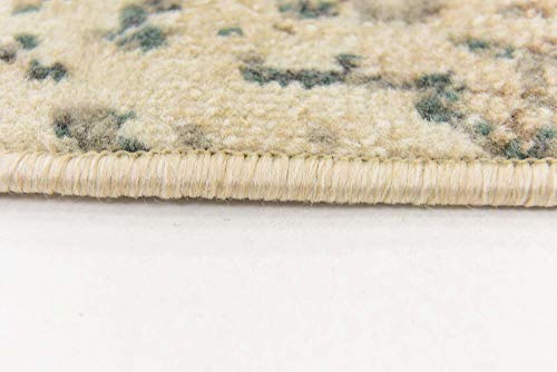 Unique Loom Tuareg Collection Vintage Distressed Traditional Area Rug, 8 x 10 ft, Beige/Green
