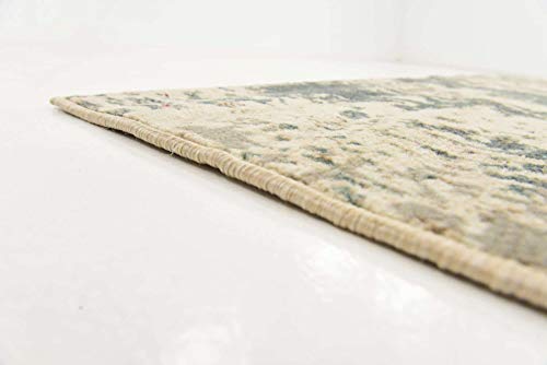 Unique Loom Tuareg Collection Vintage Distressed Traditional Area Rug, 8 x 10 ft, Beige/Green