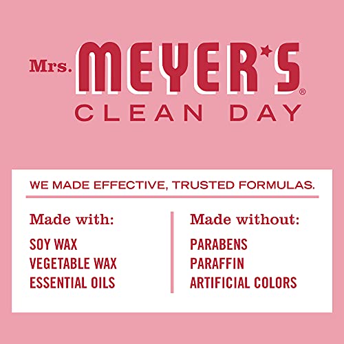 Mrs. Meyer's Soy Aromatherapy Candle, 35 Hour Burn Time, Made with Soy Wax and Essential Oils, Peppermint, 7.2 oz